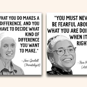 Inspirational Women Printable Posters || 10 Inspiration Women Quote ...