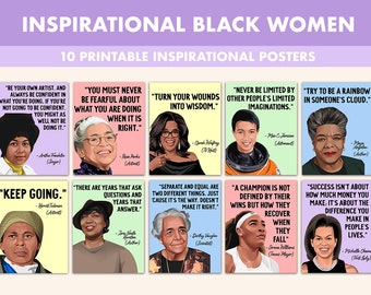 Inspirational Women Printable Posters 10 Inspiration Women - Etsy