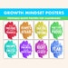 Watercolor Growth Mindset Posters 8 Inspiration Quote Posters for ...