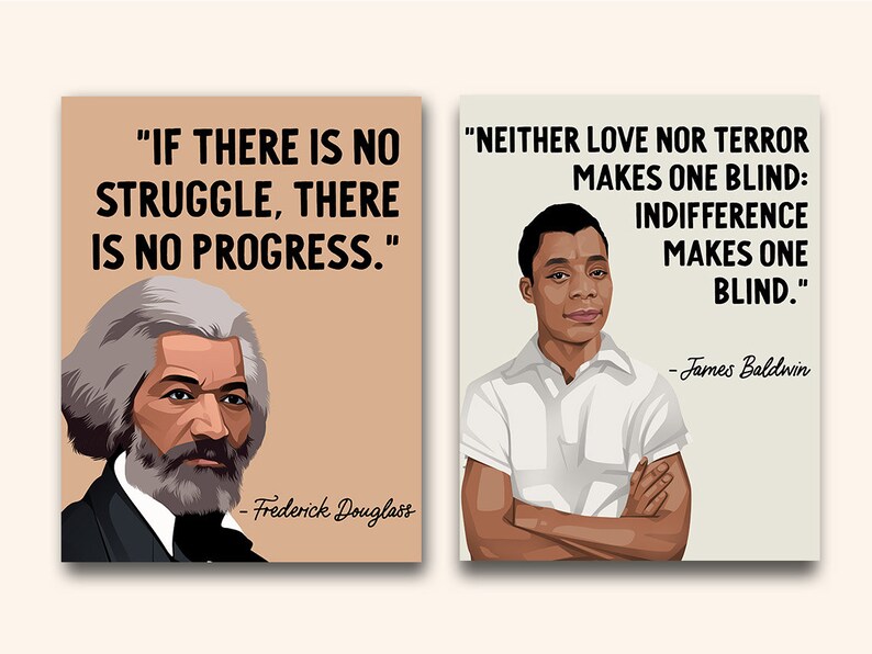 Famous Black Authors Printable Posters 10 Inspiration Black - Etsy