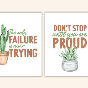 Plants Growth Mindset Posters || 8 Inspiration Quote Posters for ...