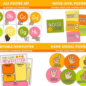 Groovy Vibes Classroom Decor Bundle || Editable Classroom Printable ...