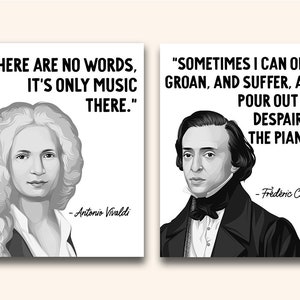 Famous Composers Printable Posters || 10 Inspiration Composer Quote ...