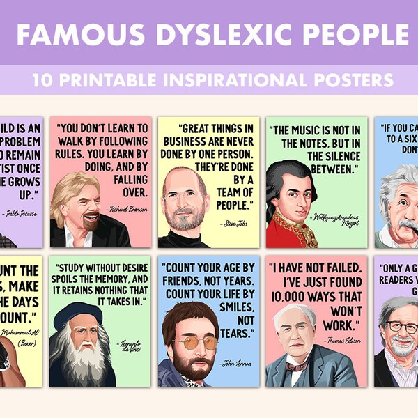 Dyslexia Posters - Etsy