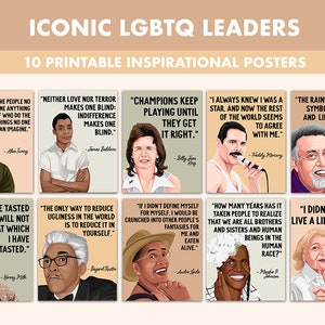 LGBTQ Quotes Printable Posters 10 LGBT Posters for - Etsy