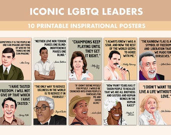 Black Icons Printable Posters 10 Inspiration Black People - Etsy