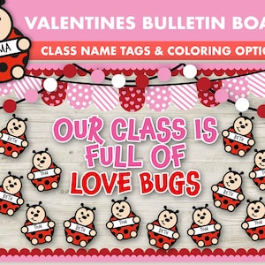 Love Bugs Valentines Day Bulletin Board Kit Valentines Bulletin Boards ...