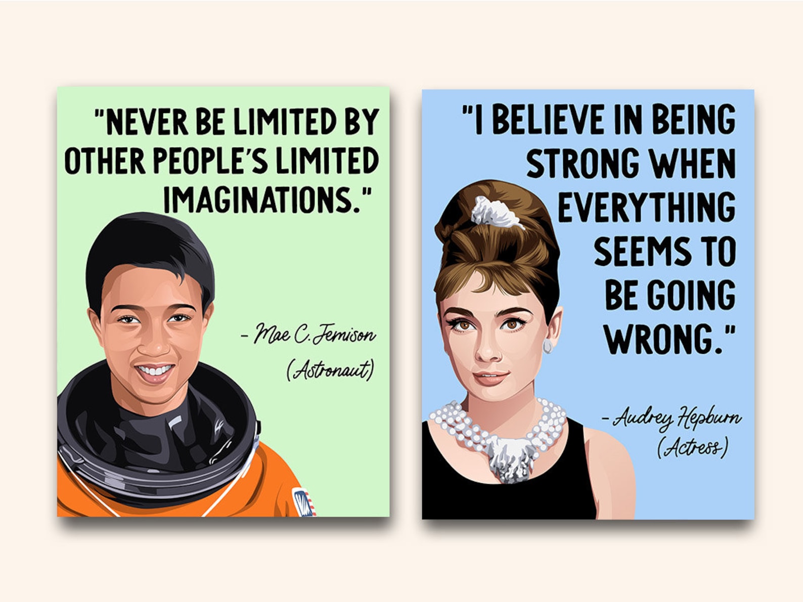 Inspirational Women Printable Posters || 10 Inspiration Women Quote ...