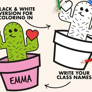 Cactus Valentines Day Bulletin Board Kit || Valentines Bulletin Boards ...