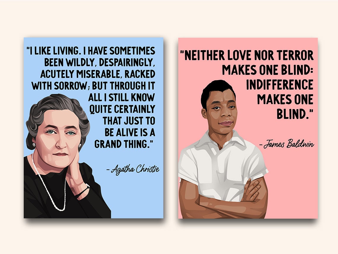 Famous Authors Printable Posters | 10 Inspiration Author Quote Posters ...
