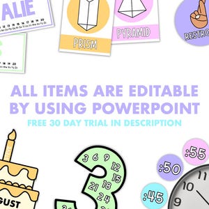 Dotty Pastel Classroom Decor Bundle || Editable Classroom Printable ...