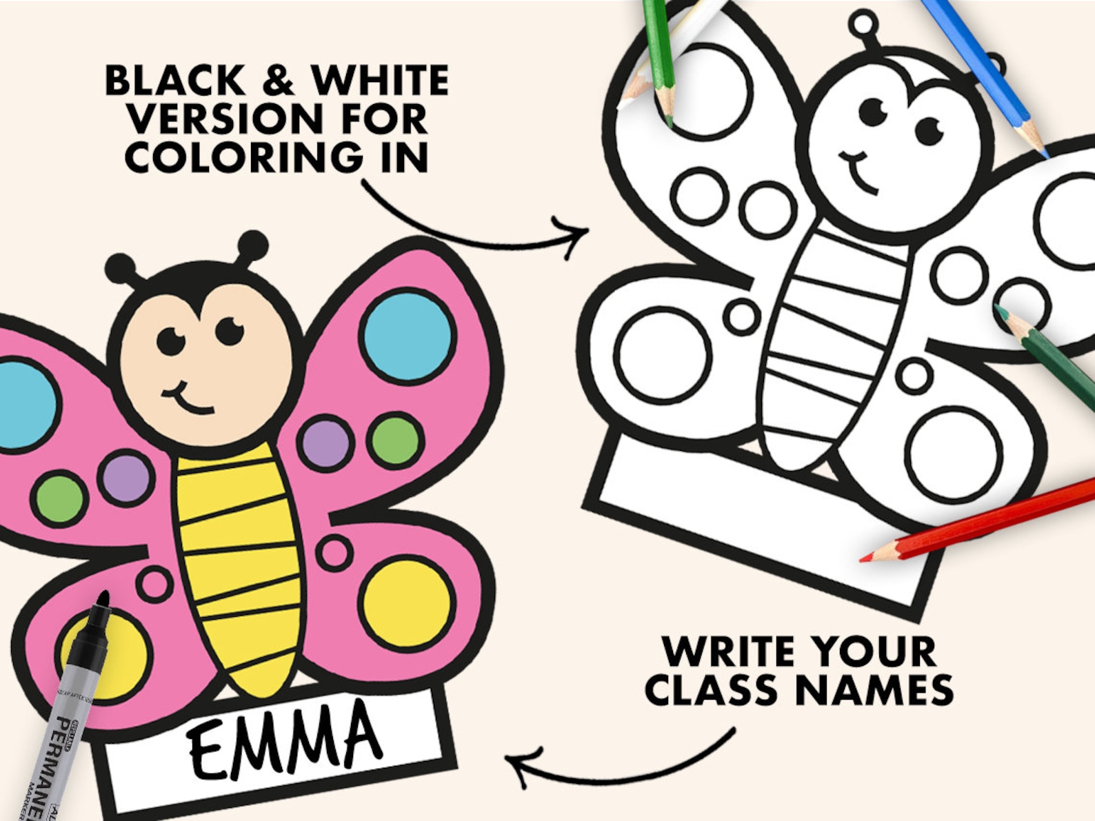 Butterfly Bulletin Board Kit || Spring Bulletin Boards Digital ...