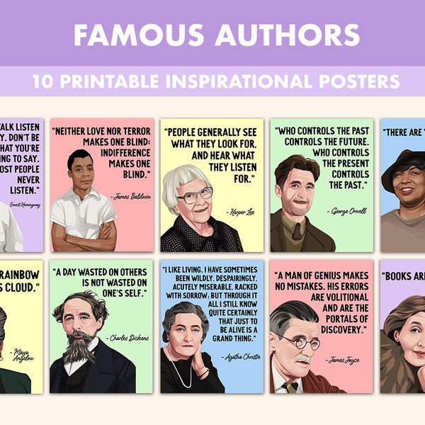 Famous Author Quotes - Etsy