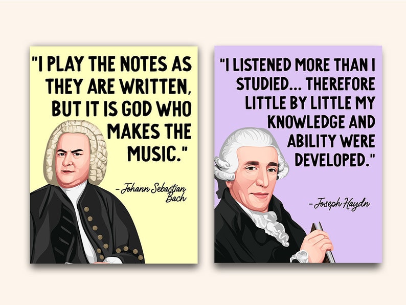 Famous Composers Printable Posters 10 Inspiration Composer - Etsy