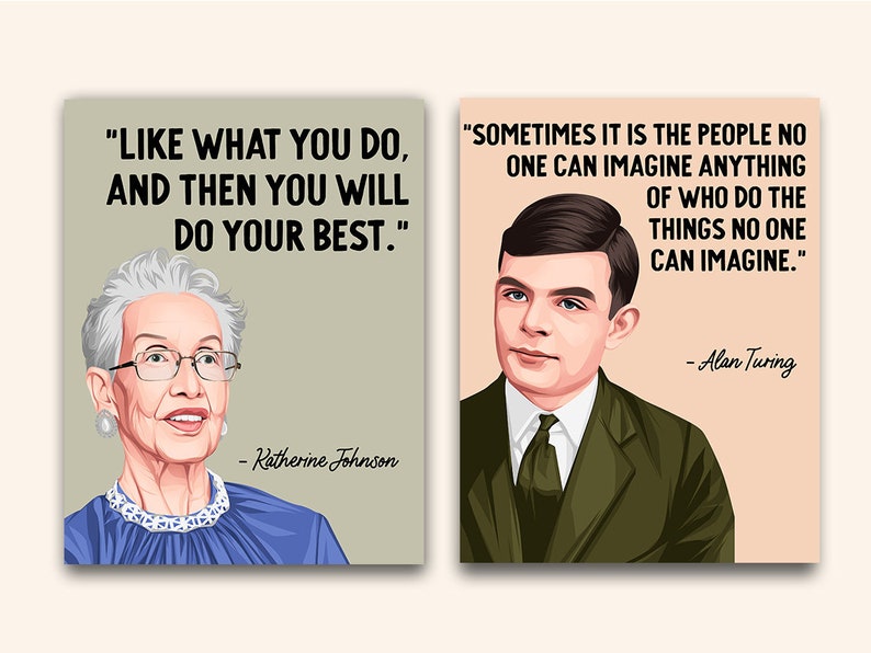 Famous Mathematicians Printable Posters || 10 Inspiration Math Quote ...