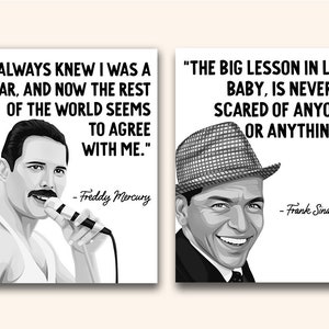 Famous Singers Printable Posters || 10 Inspiration Singers Quote ...