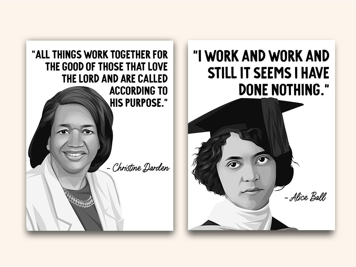 Black Scientist Printable Posters || 10 Inspiration Black Science Quote ...