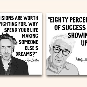 Famous Movie Directors Printable Posters || 10 Inspiration Director ...