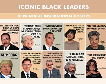 Famous Black Quotes Wall Art - Etsy