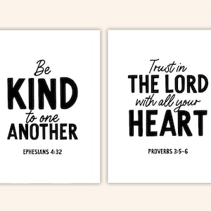 Bible Quote Posters || 8 Inspirational Bible Verse Wall Art for ...