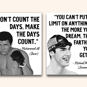 Inspirational Athletes Printable Posters || 10 Inspiration Quote ...