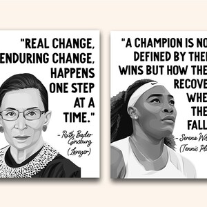 Inspirational Women Printable Posters || 10 Inspiration Women Quote ...