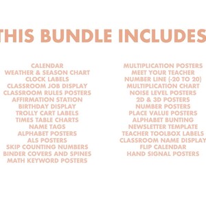 Calm Neutral Classroom Decor Bundle || Editable Classroom Printable ...