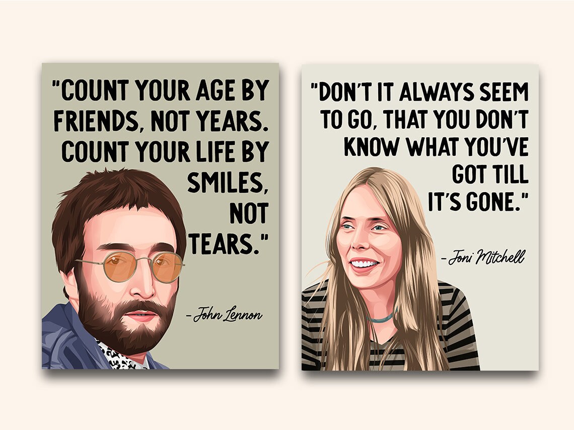 Famous Singers Printable Posters || 10 Inspiration Singers Quote ...