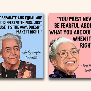 Black Women Printable Posters || 10 Inspiration Black Women Quote ...