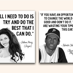 Hispanic Leaders Quotes Printable Posters || 10 Hispanic Heritage Month ...