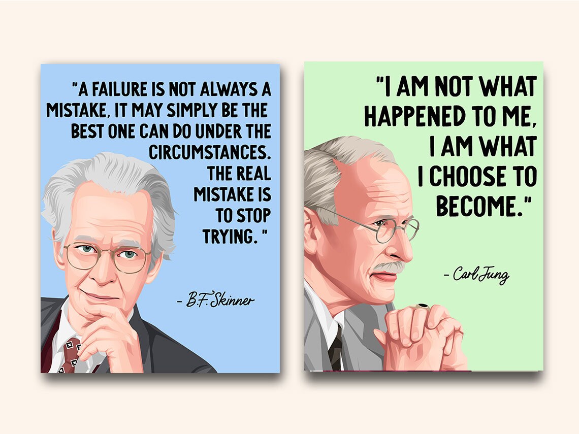 Famous Psychologists Printable Posters 10 Iconic - Etsy UK