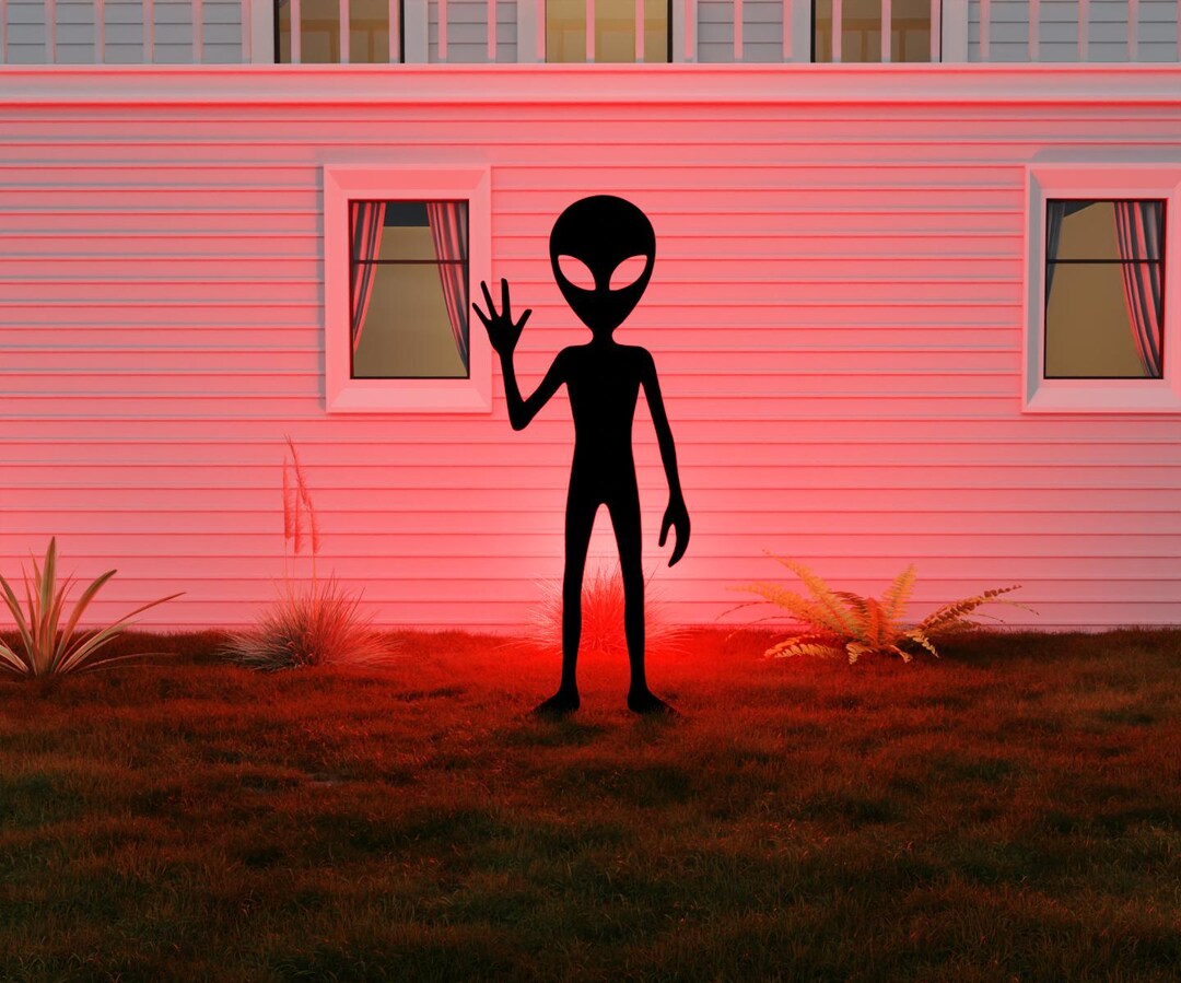 Alien Halloween Template Printable || 6ft Trace and Cut Halloween ...