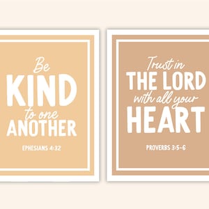 Boho Bible Quote Posters || 8 Inspirational Bible Verse Wall Art for ...