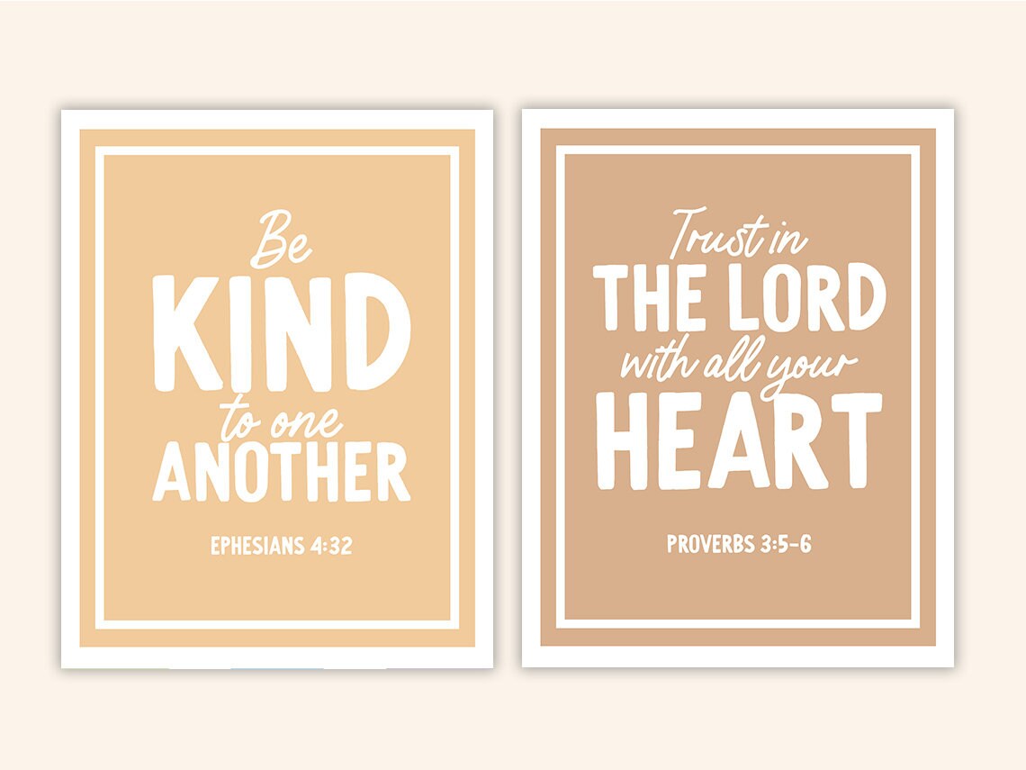 Boho Bible Quote Posters || 8 Inspirational Bible Verse Wall Art for ...