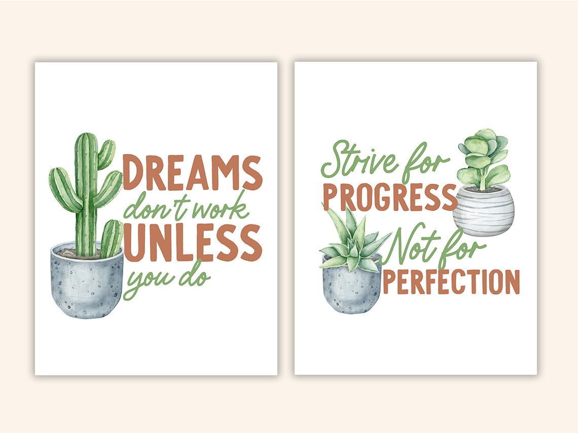 Plants Growth Mindset Posters || 8 Inspiration Quote Posters for ...