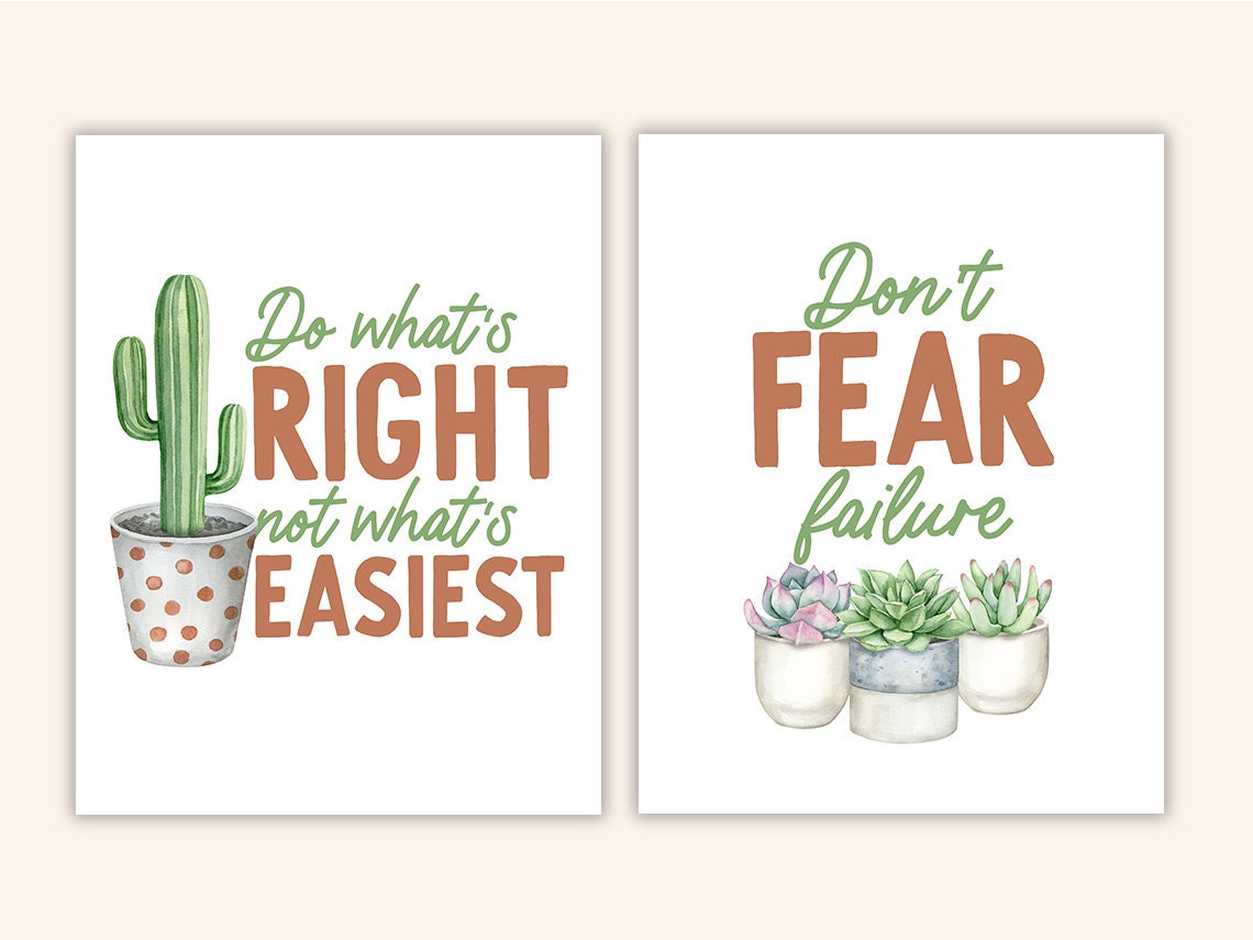 Plants Growth Mindset Posters || 8 Inspiration Quote Posters for ...