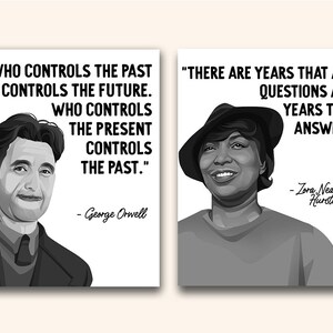 Famous Authors Printable Posters || 10 Inspiration Author Quote Posters ...