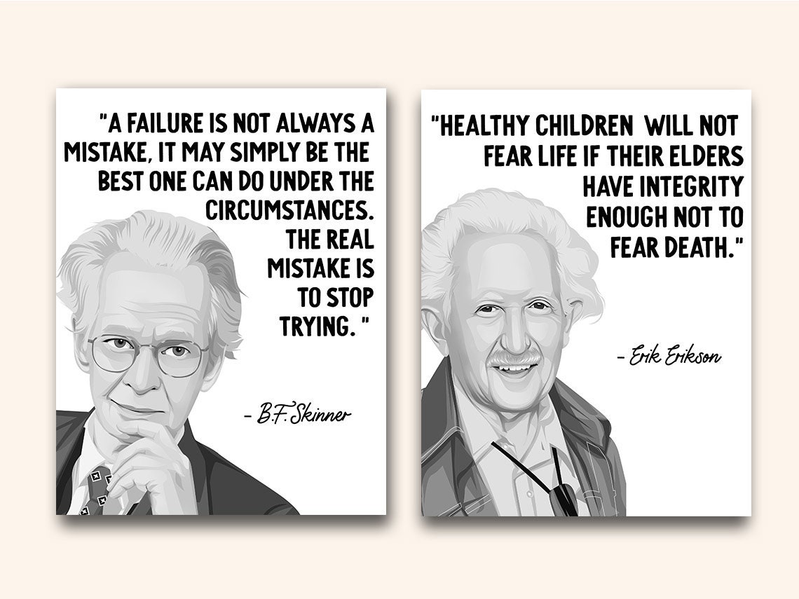 Famous Psychologists Printable Posters || 10 Iconic Psychologists Quote ...