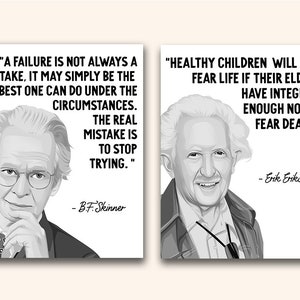 Famous Psychologists Printable Posters || 10 Iconic Psychologists Quote ...