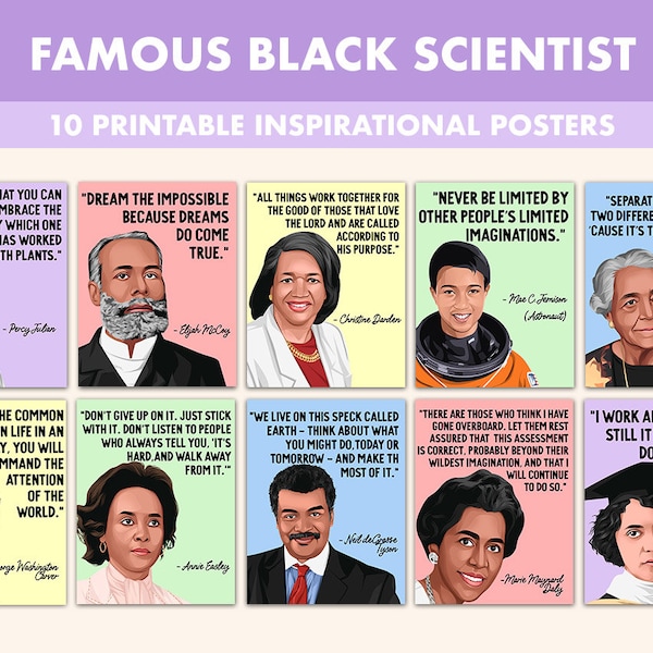Black Scientist Poster - Etsy
