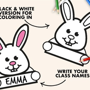 Bunny Rabbit Easter Bulletin Board Kit || Spring Bulletin Boards ...