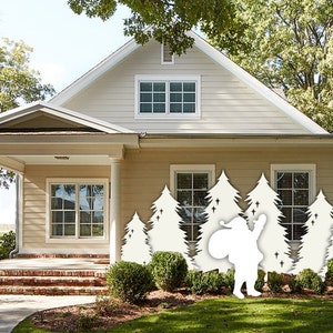 Santa Waving Template Printable || Trace and Cut Christmas Tree ...