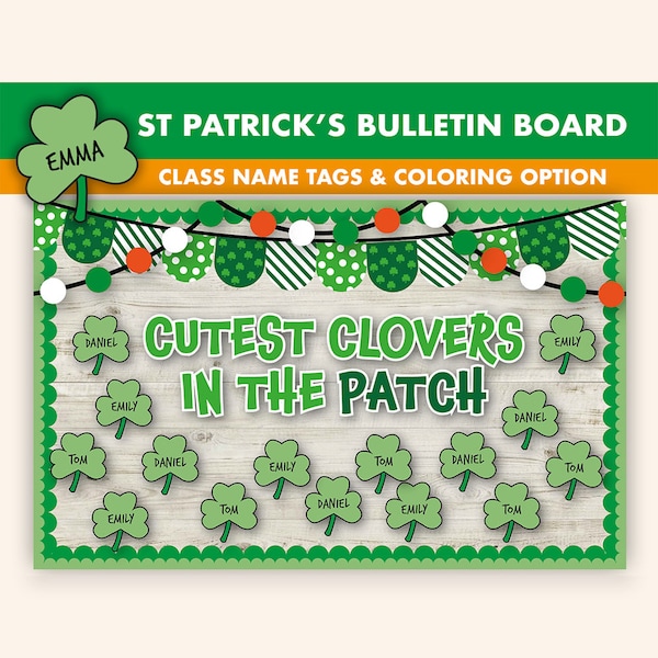 St Patricks Bulletin - Etsy