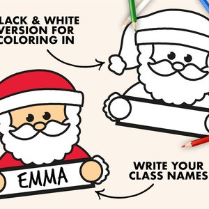 Santa Bulletin Board Kit || Christmas Bulletin Boards Digital ...