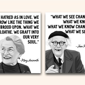 Famous Psychologists Printable Posters || 10 Iconic Psychologists Quote ...