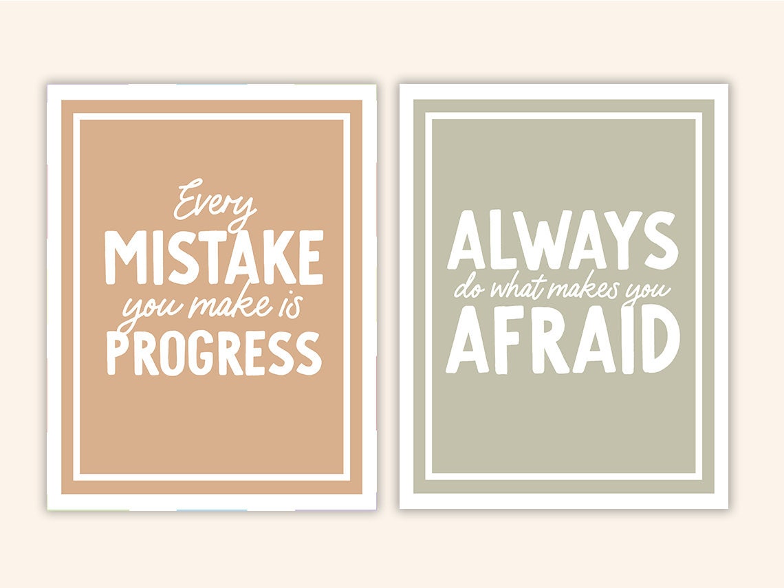 Boho Growth Mindset Posters || 8 Inspiration Quote Posters for ...
