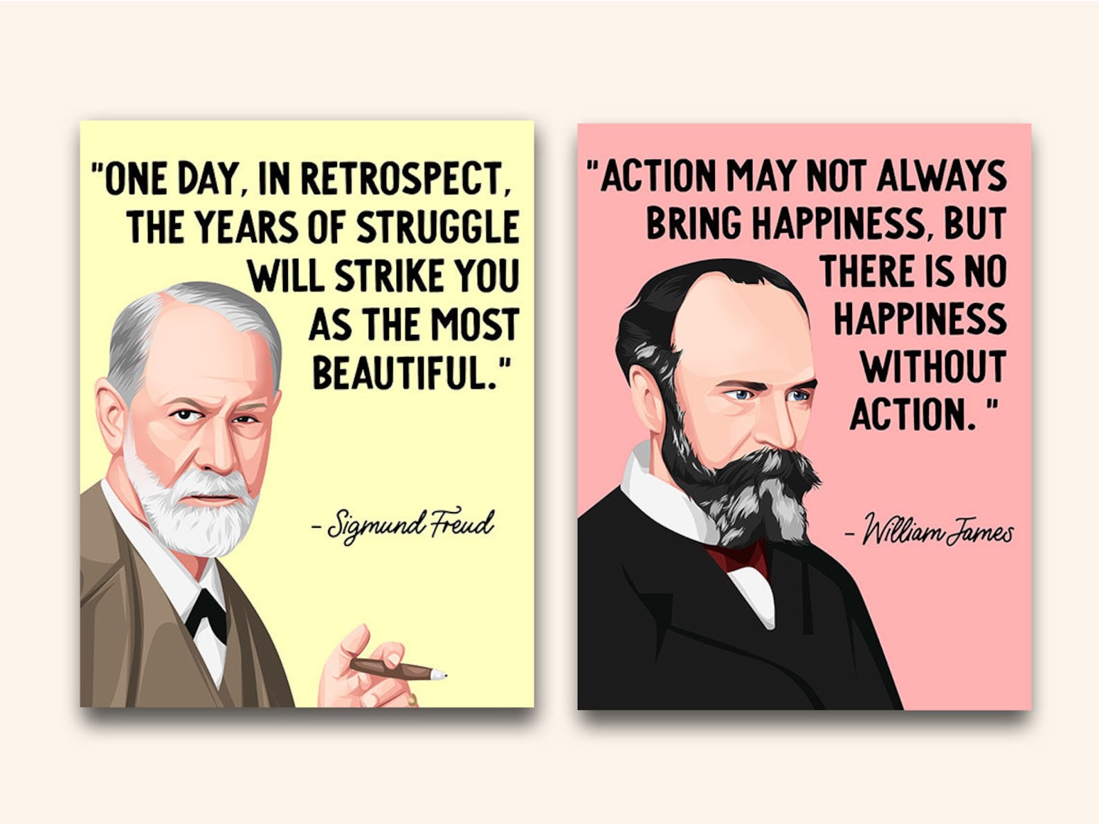 Famous Psychologists Printable Posters 10 Iconic Psychologists Quote ...