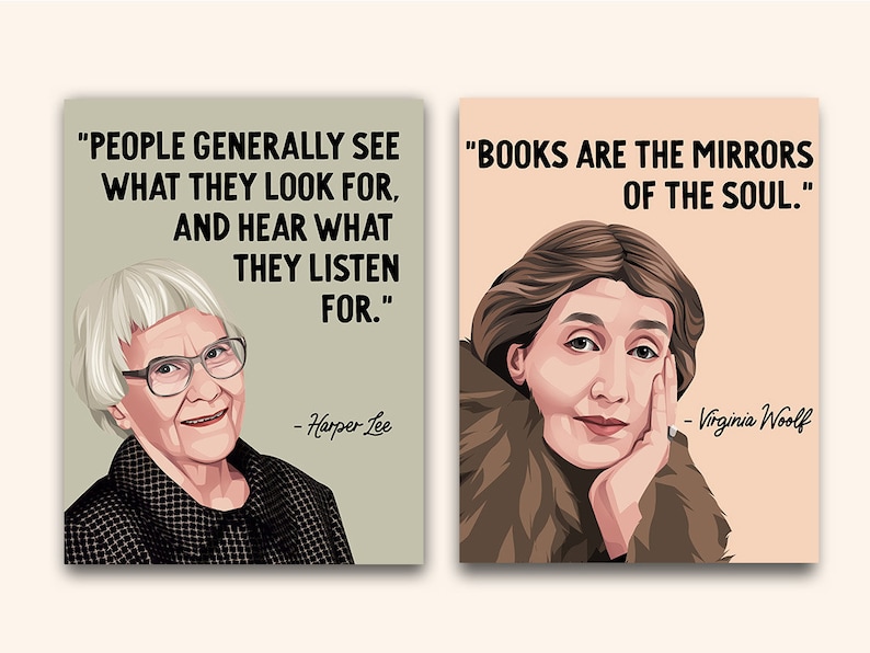 Female Authors Printable Posters 10 Inspiration Woman - Etsy