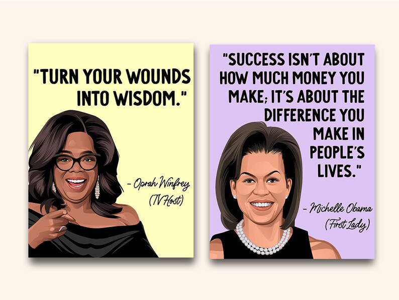 Inspirational Women Printable Posters 10 Inspiration Women - Etsy