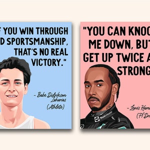 Inspirational Athletes Printable Posters || 10 Inspiration Quote ...
